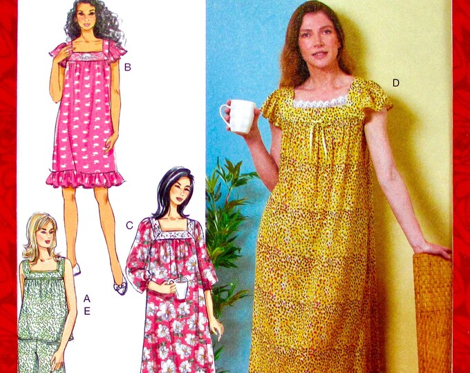Butterick B6683 Easy Sewing Pattern, Caftan, Tunic Tops, Loose Fit ...
