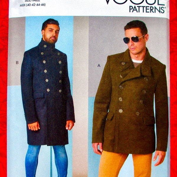 Mens Double Breasted Jacket Pattern - Etsy