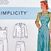 Simplicity Sewing Pattern S8447 1940's Retro Overalls | Etsy