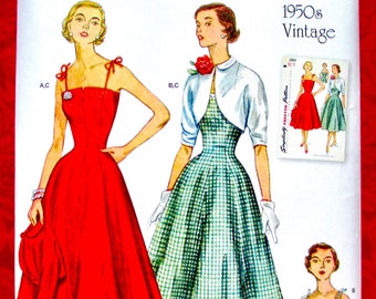 Simplicity Sewing Pattern S8873, Retro Sundress, Sleeveless Dress ...
