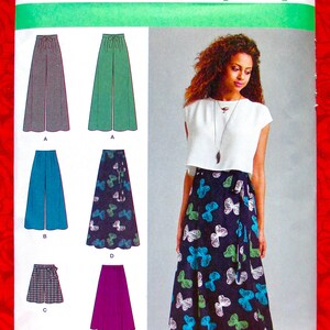 Simplicity Sewing Pattern 1069, Pants, Shorts, Skirt, Wide, Long ...