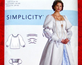 Simplicity Sewing Pattern 8161, 1700's Highland Dress Gown, Bodice ...