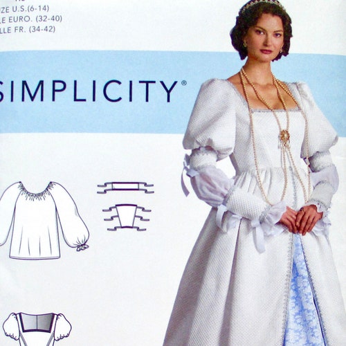 Simplicity Costume Sewing Pattern 3809 Renaissance Skirt | Etsy