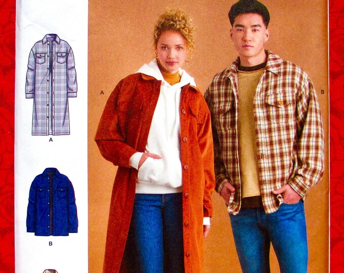 Simplicity Sewing Pattern S9388 Coat CPO Shirt Jacket - Etsy