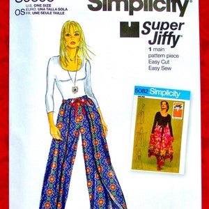 Simplicity Easy Sewing Pattern S9595, Wrap and Tie Pantskirt Pants ...