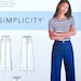 Simplicity Sewing Pattern 8701 Pants Jeans, Long, Cropped, Plus Sizes ...