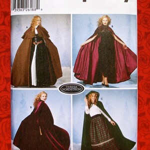 Simplicity Sewing Pattern 5794, Long Cape Cloak, Victorian Gothic ...