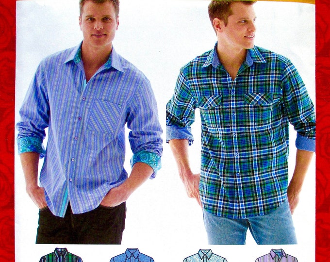 Simplicity Sewing Pattern 1544 Men's Fitted Shirts Long - Etsy