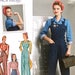 Simplicity Sewing Pattern S8447, 1940's Retro Overalls Pants Blouse ...