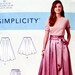 Simplicity Sewing Pattern 8743 Pleated Skirt Sash, Classic Fashion ...