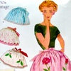 Simplicity Sewing Pattern 8814 Fancy Half Aprons, Rose Appliqué, Back ...