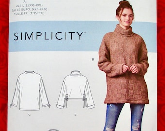 Uncut Simplicity Sewing Pattern 987 10706 10748 8738 0219 Misses' Knit ...
