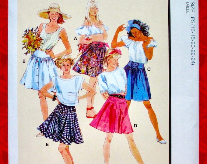 Simplicity Sewing Pattern 8605 Wide Leg Palazzo Pants, Skirts Sash Belt ...