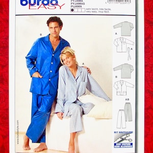 Burda Easy Sewing Pattern 2691 Pajamas Top Pants Sleepwear - Etsy UK