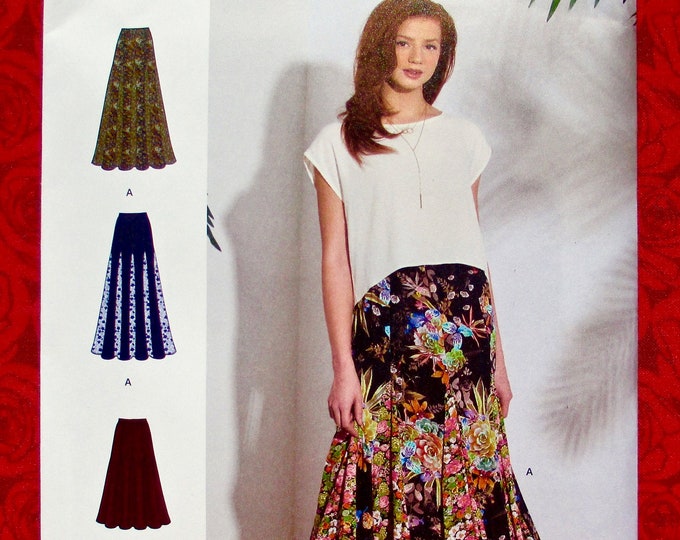 Simplicity Sewing Pattern S8923, Flared Pull-on Skirts, Maxi Midi ...