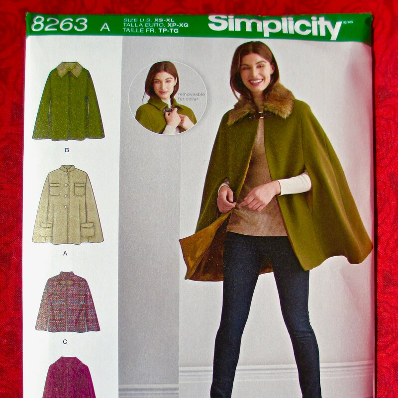 Cape With Collar - Etsy