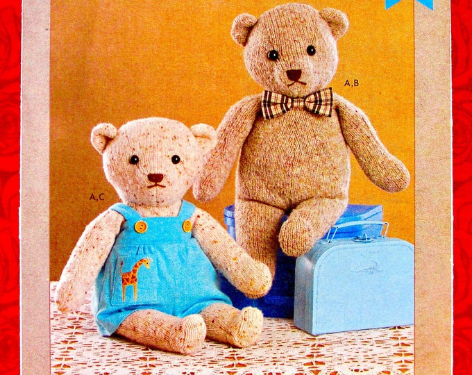 Simplicity Sewing Pattern 8044 Teddy Bear, Bunny Rabbit, Dog Figures ...