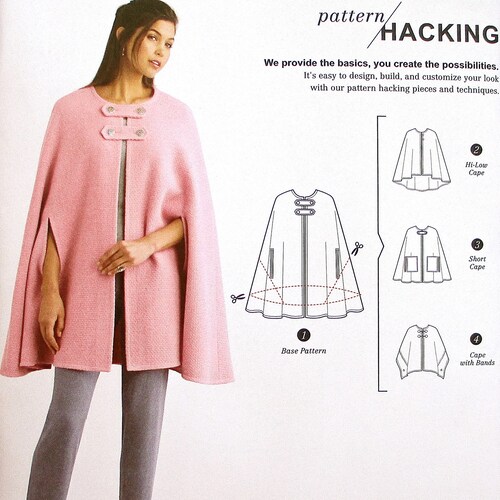 Simplicity 8473 Sewing Pattern Cape Cloak Short Hi-lo Fall - Etsy
