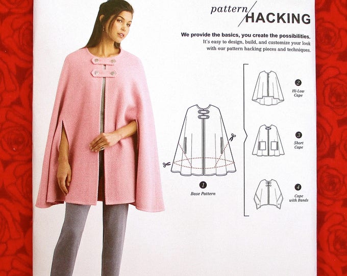 Simplicity 8473 Sewing Pattern Cape Cloak Short Hi-lo, Fall Winter ...