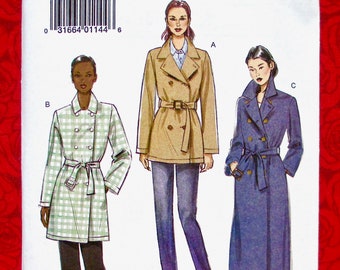 Misses' Coat and Belt Vogue Sewing Pattern V9367 | Etsy