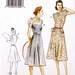 Simplicity Sewing Pattern S9105, 1950's Dress, Detachable Collar ...