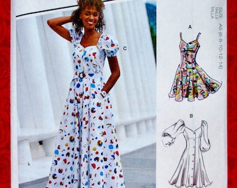 Simplicity Sewing Pattern S8873, Retro Sundress, Sleeveless Dress ...