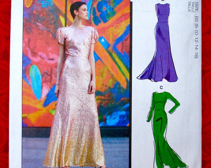 Mccall's Sewing Pattern M6838, Formal Flounce Gown, Strapless, Plus Sizes 14 16 18 20 22 ...
