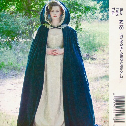 Mccall's Sewing Pattern M7886 Long Cape Cloak Victorian - Etsy