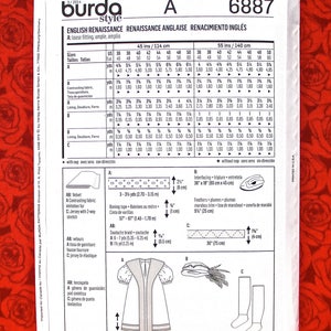 English Renaissance Henry VIII Costume, Burda Sewing Pattern 6887, Men ...