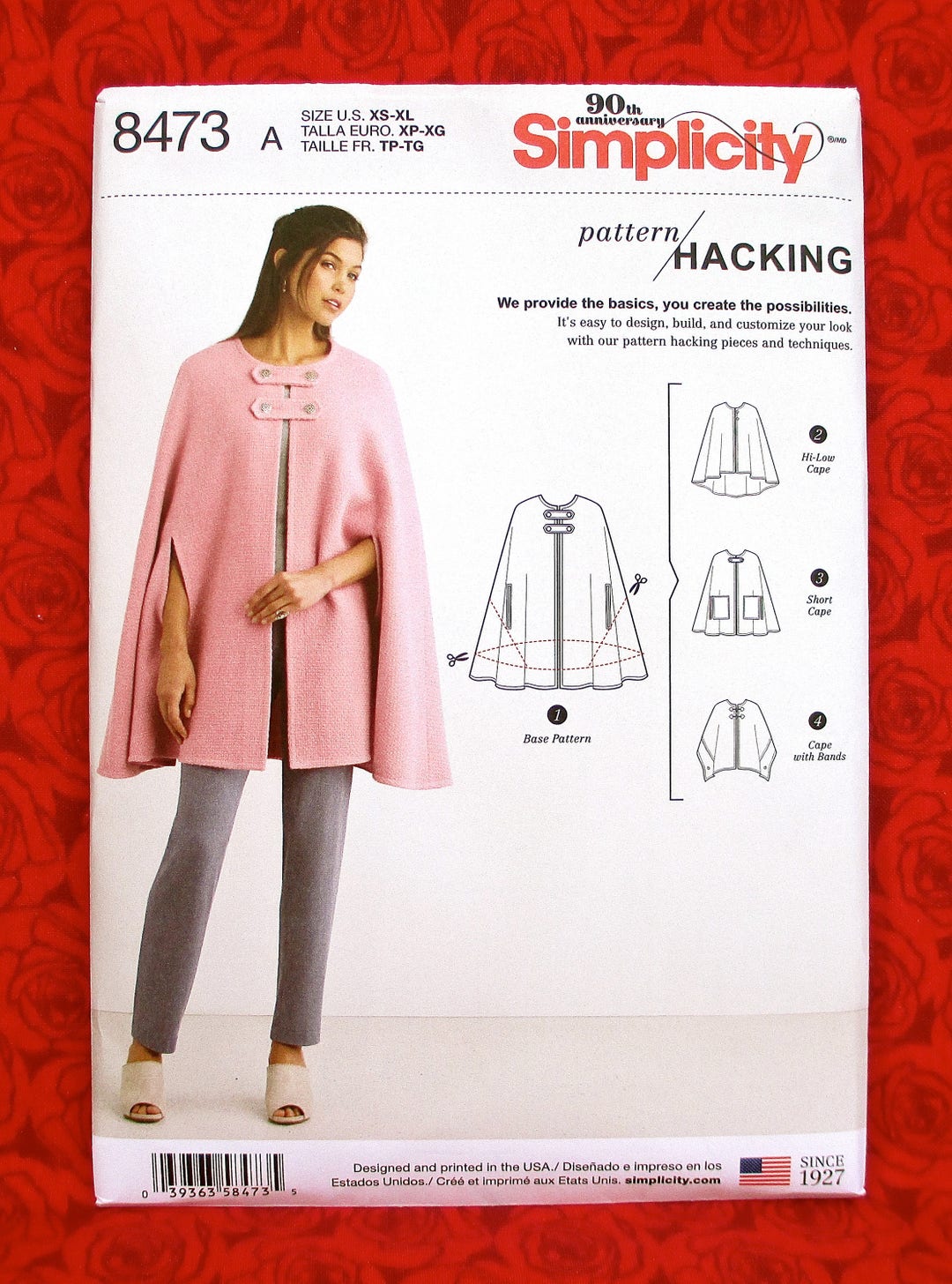 Simplicity 8473 Sewing Pattern Cape Cloak Short Hi-lo Fall - Etsy