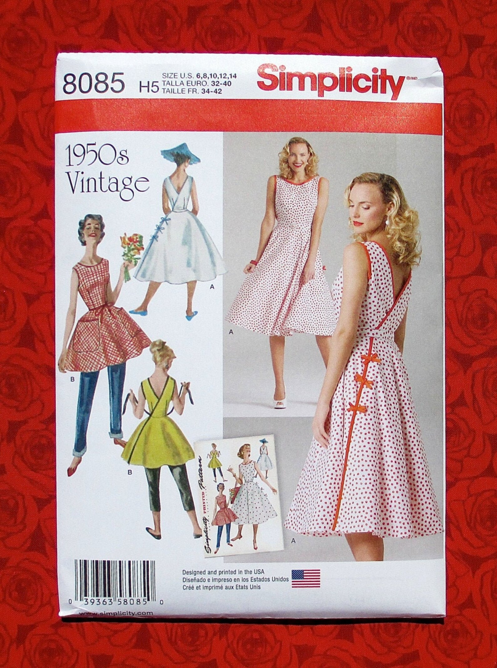 Simplicity Sewing Pattern 8085 Wrap Dress Top Sleeveless - Etsy