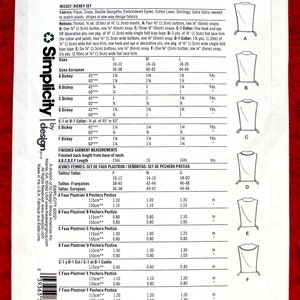 Simplicity Sewing Pattern S9448 Sleeveless Dickey Set - Etsy