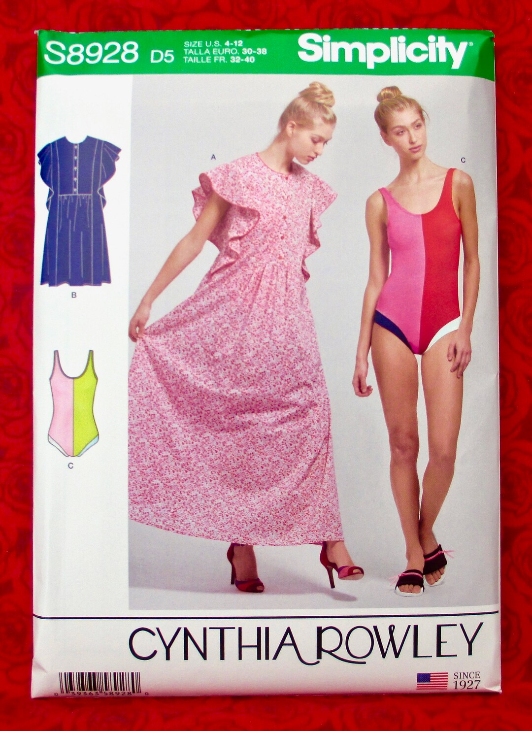 Simplicity Sewing Pattern S8928, One Piece Swimsuit, Caftan Dress ...