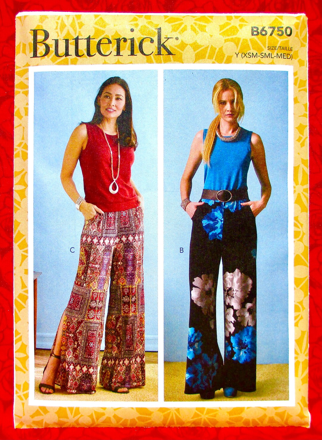 Butterick Easy Sewing Pattern B6750 Loose Fit Pants, Shorts, Elastic ...