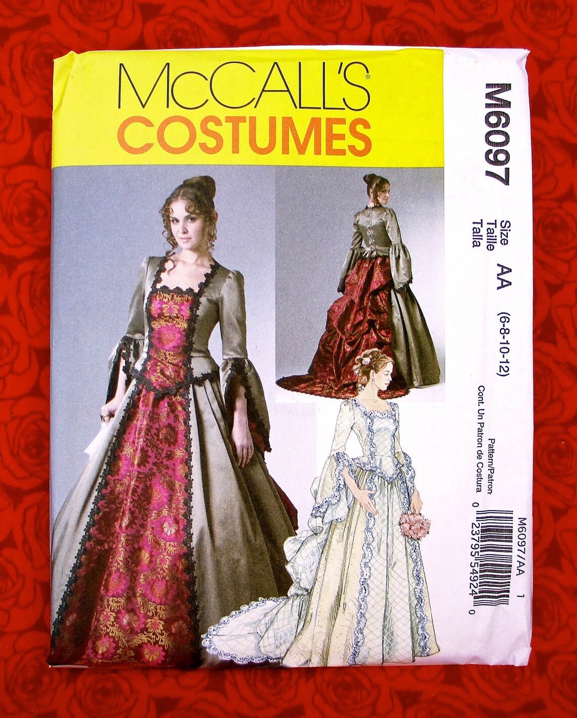 Mccall's Sewing Pattern M6097 Ball Gown Victorian 2-piece - Etsy