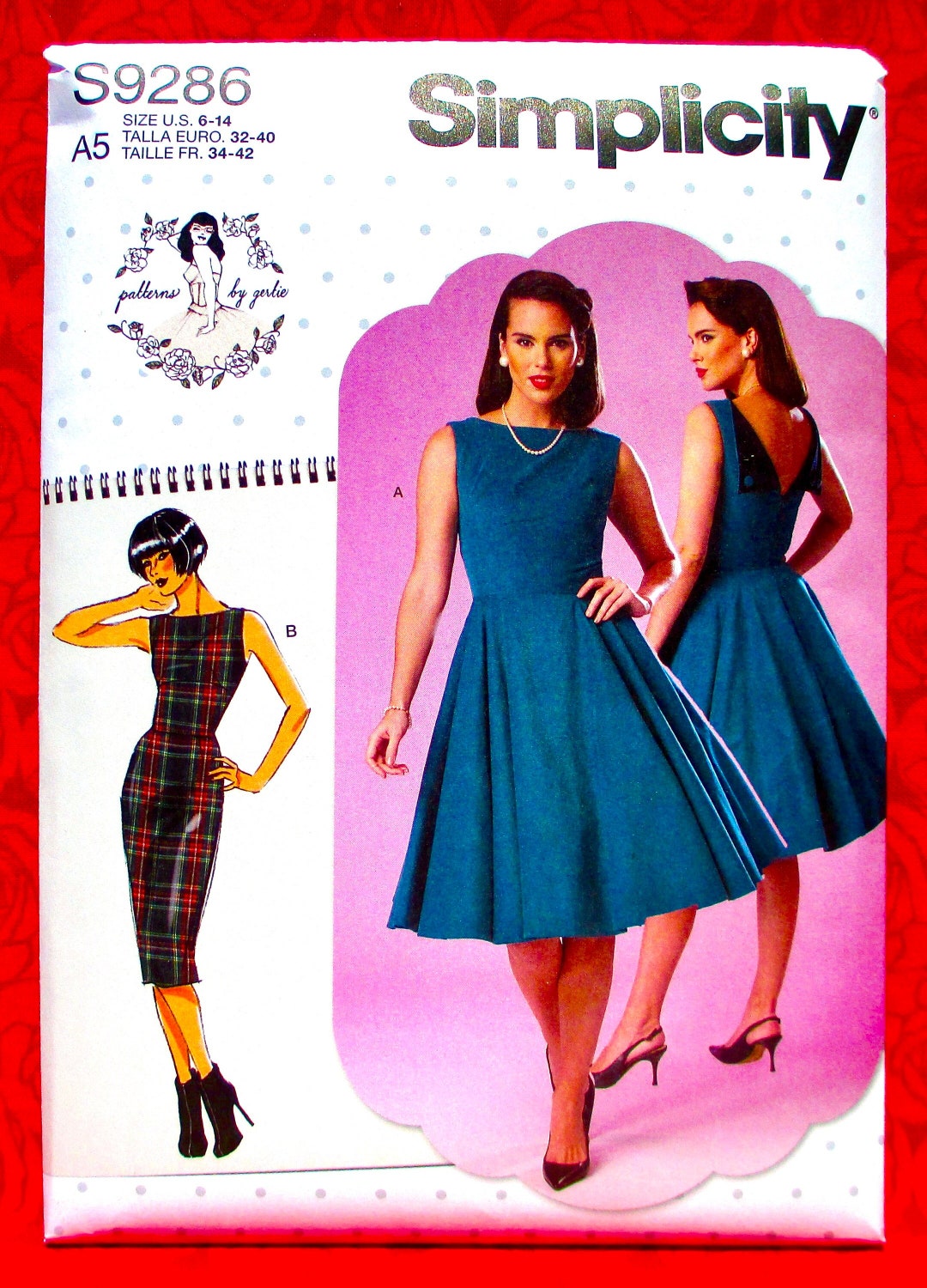 Simplicity Sewing Pattern S9286, Sleeveless Dress, Fit & Flare or ...