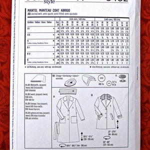 Burda Easy Sewing Pattern 6462, Button Front Coat, Faux Fur Collar ...