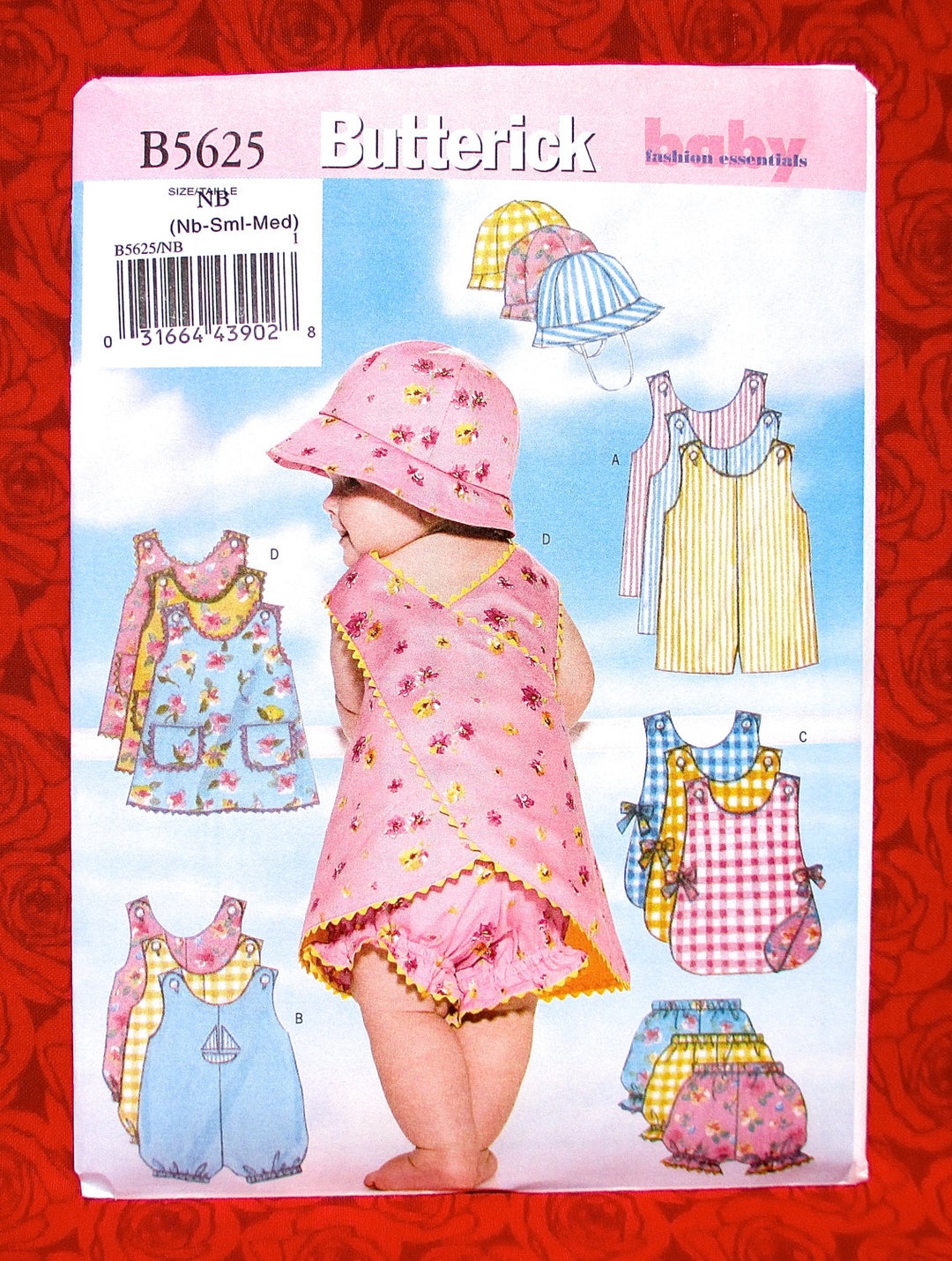 Butterick Sewing Pattern B5625 Baby Jumper Dress, Romper, Panties ...