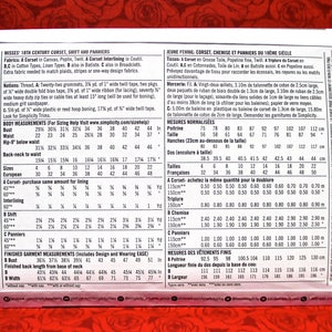 Simplicity Sewing Pattern 8579, 1700's Laced Corset Shift Panniers ...