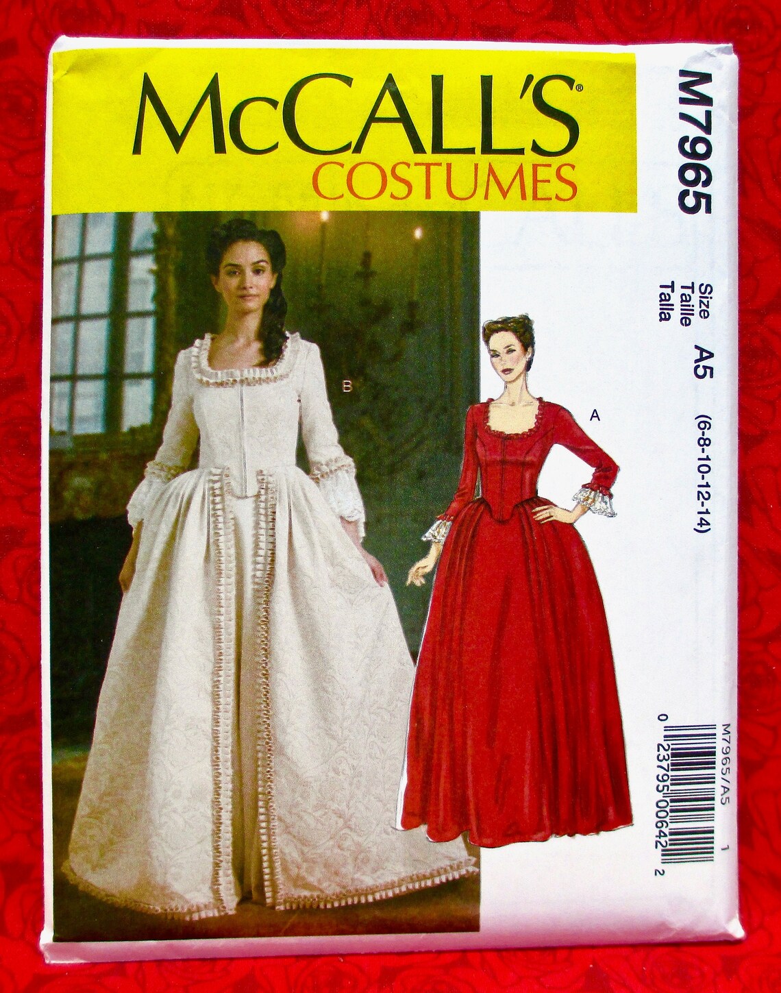 Mccall's Sewing Pattern M7965 1700's Georgian - Etsy
