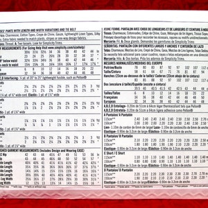 Simplicity Easy Sewing Pattern 8389, Long Pants, Pull-on, Shorts, Tie ...