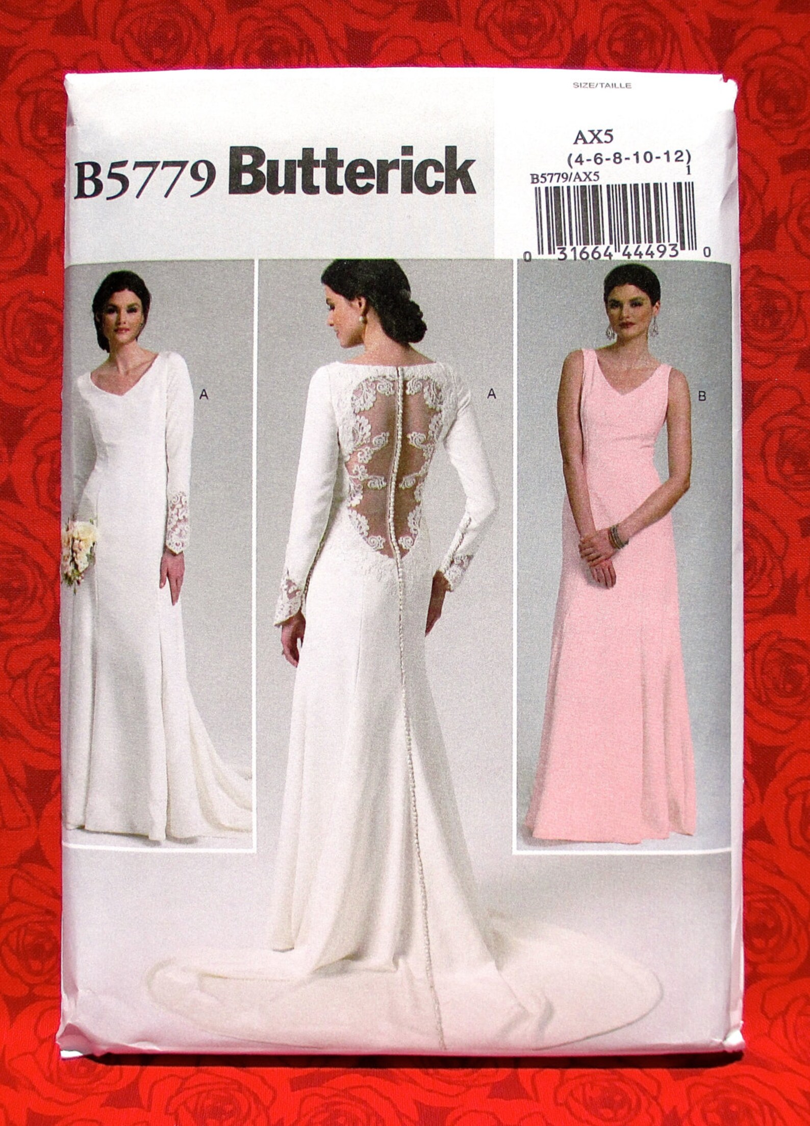 Butterick Sewing Pattern B5779 Wedding Gown Dress Train - Etsy