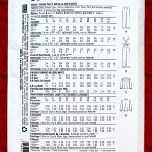 Simplicity Sewing Pattern S8447, 1940's Retro Overalls Pants Blouse ...