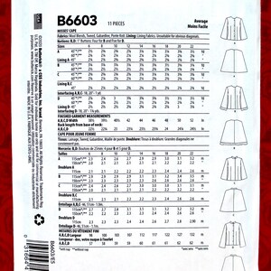 Butterick Sewing Pattern B6603 Capes, Semi-fitted, Lined, Modern ...