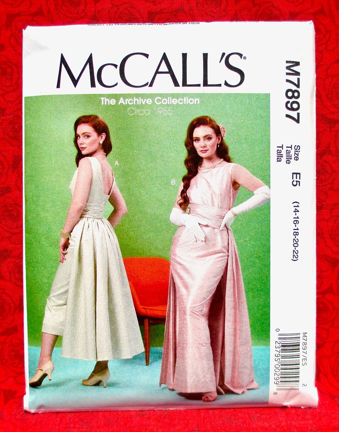 Mccall's Sewing Pattern M7897 Evening Gown, Special Occasion Dress ...