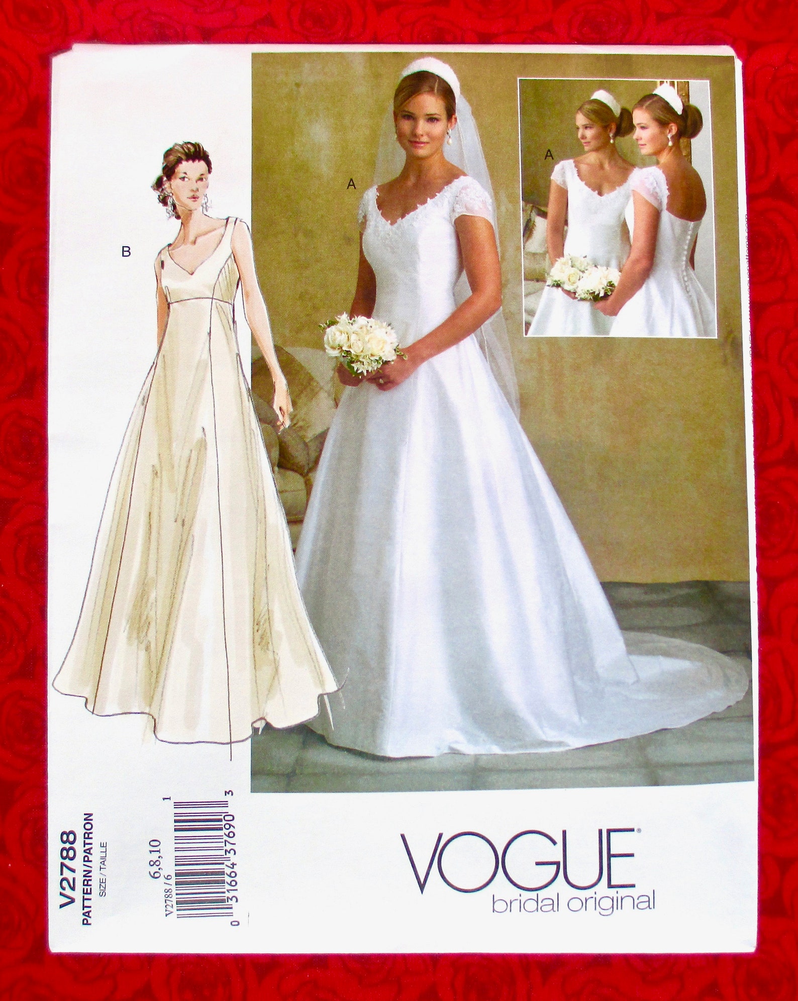 Vogue Sewing Pattern V2788 Bridal Gown Formal Evening Dress - Etsy