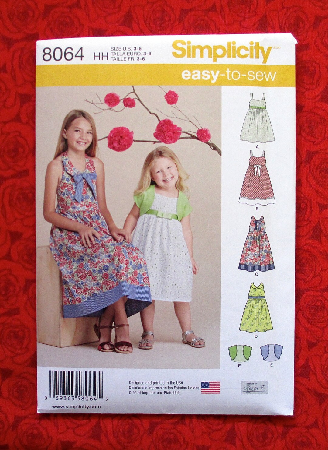 Simplicity Easy Sewing Pattern 8064 Dress Bolero Jacket, Sundress ...