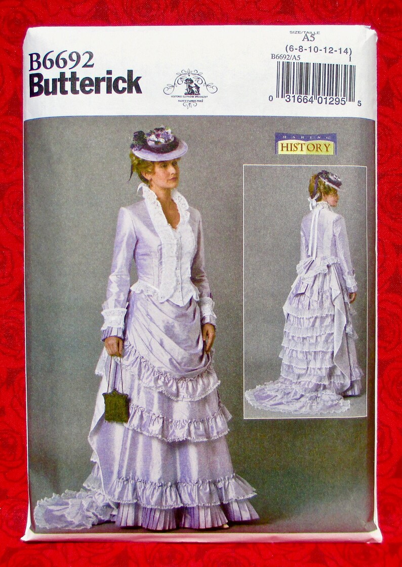 Butterick Sewing Pattern B6692 Victorian Suit Jacket Skirt - Etsy