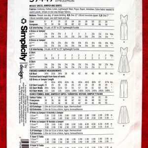 Simplicity Sewing Pattern S9449 Jumper Dress, Flared & Slim Skirt, 1960 ...