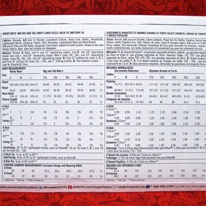 Simplicity Sewing Pattern 1506 Vest, Necktie Bow Tie, Big Tall Men's ...